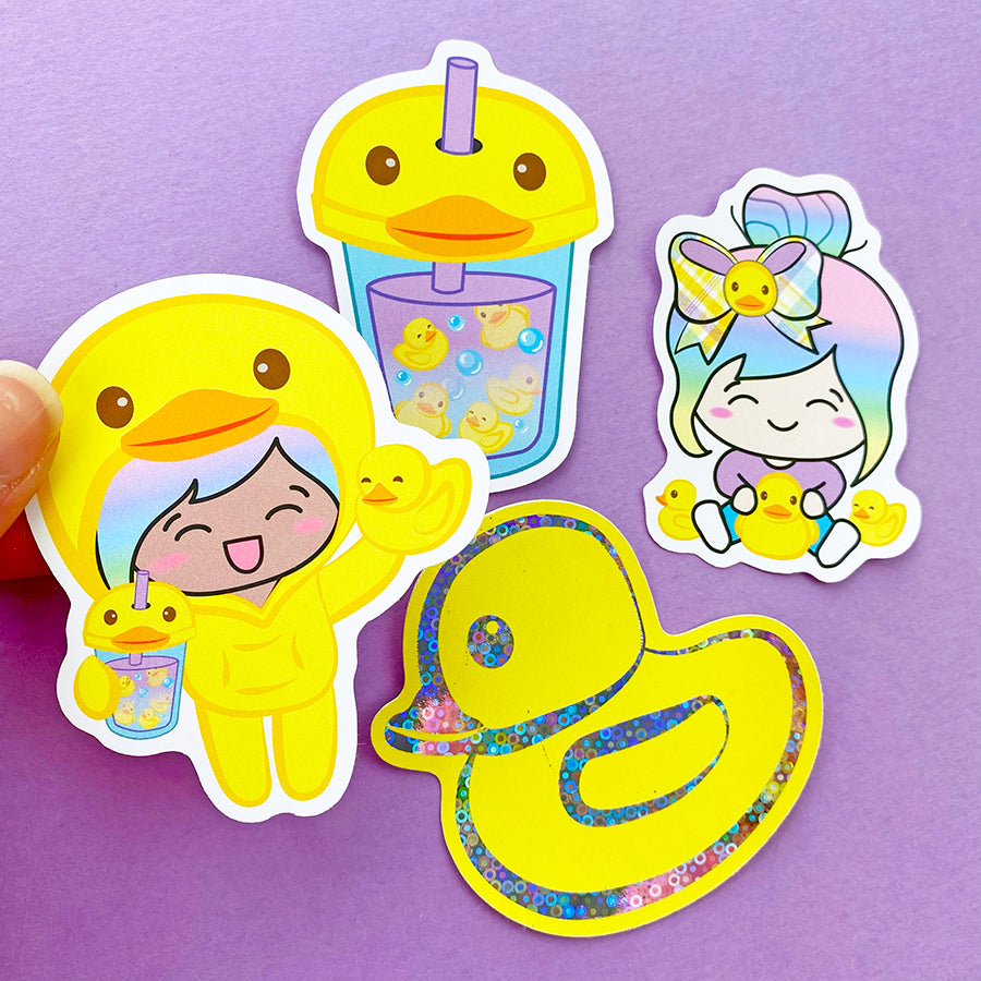 Lucky Ducky Sticker Die Cut Collection - February 2025 Subscription ...