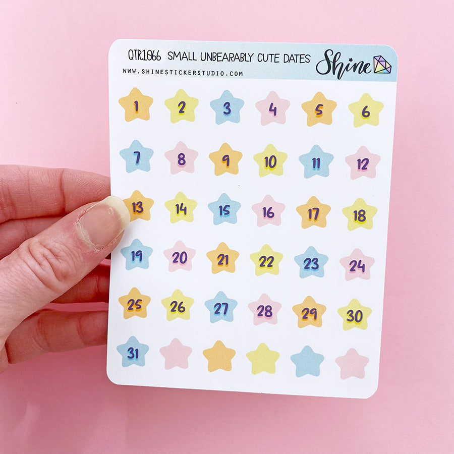 Unbearably Cute Dates Planner Stickers – Shine Sticker Studio