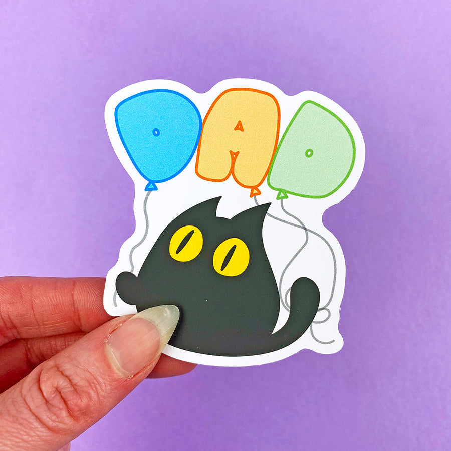 Edgar Dad DIE CUT Sticker – Shine Sticker Studio