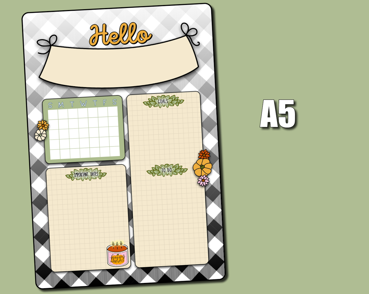Undated Friendsgiving Monthly Jumbo Sticker – Shine Sticker Studio