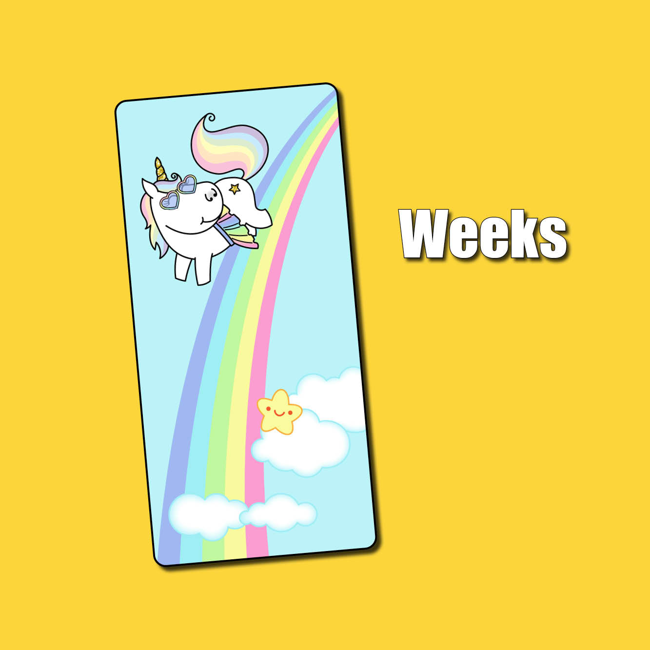 Star's Rainbow Jumbo Planner Sticker – Shine Sticker Studio