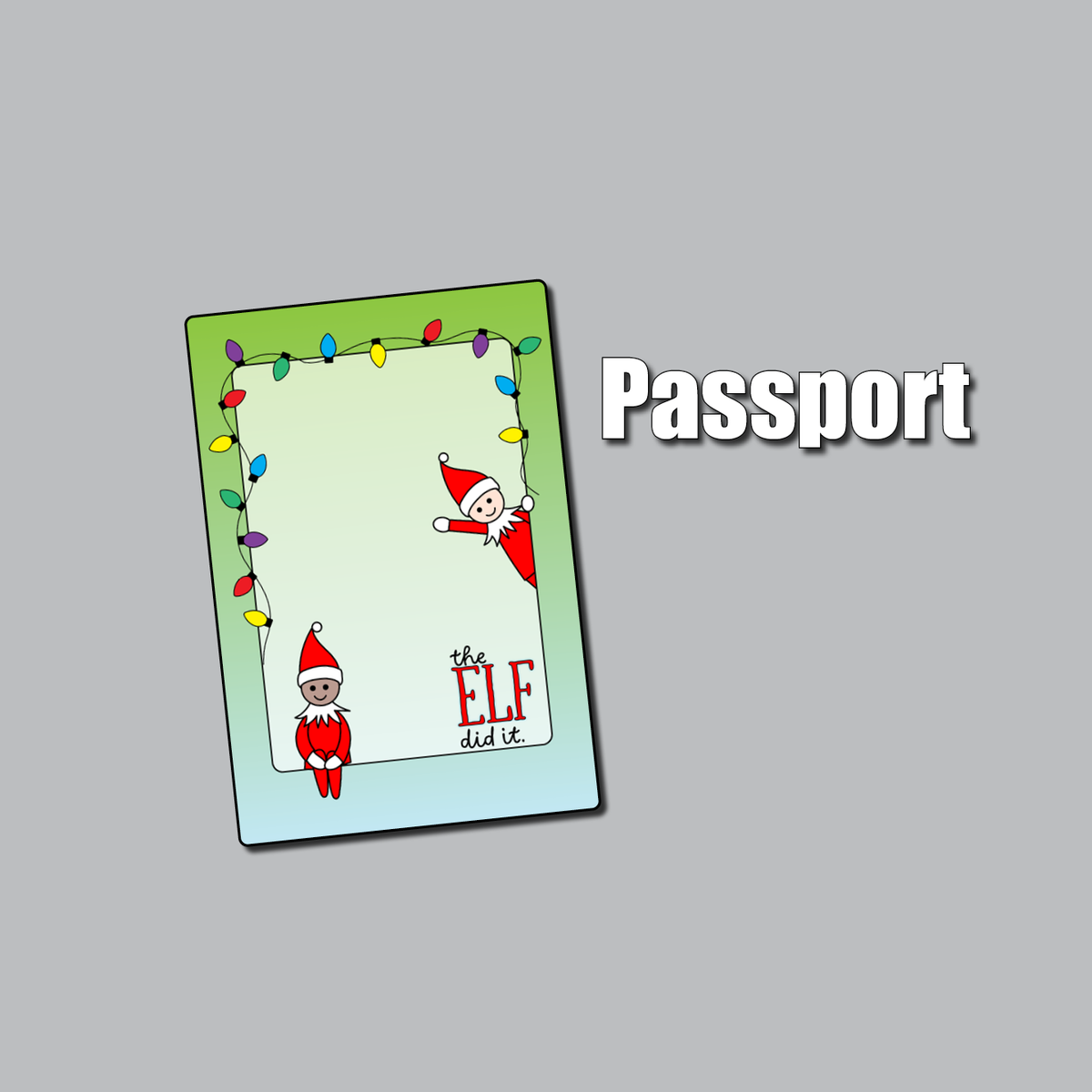 Naughty Elf Jumbo Sticker – Shine Sticker Studio