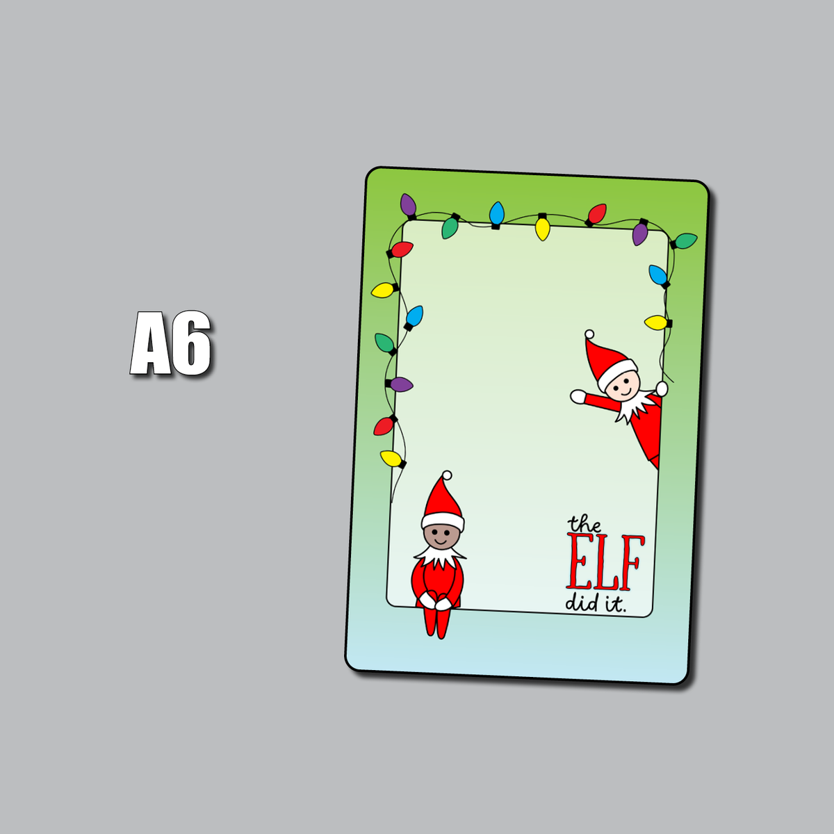 Naughty Elf Jumbo Sticker – Shine Sticker Studio