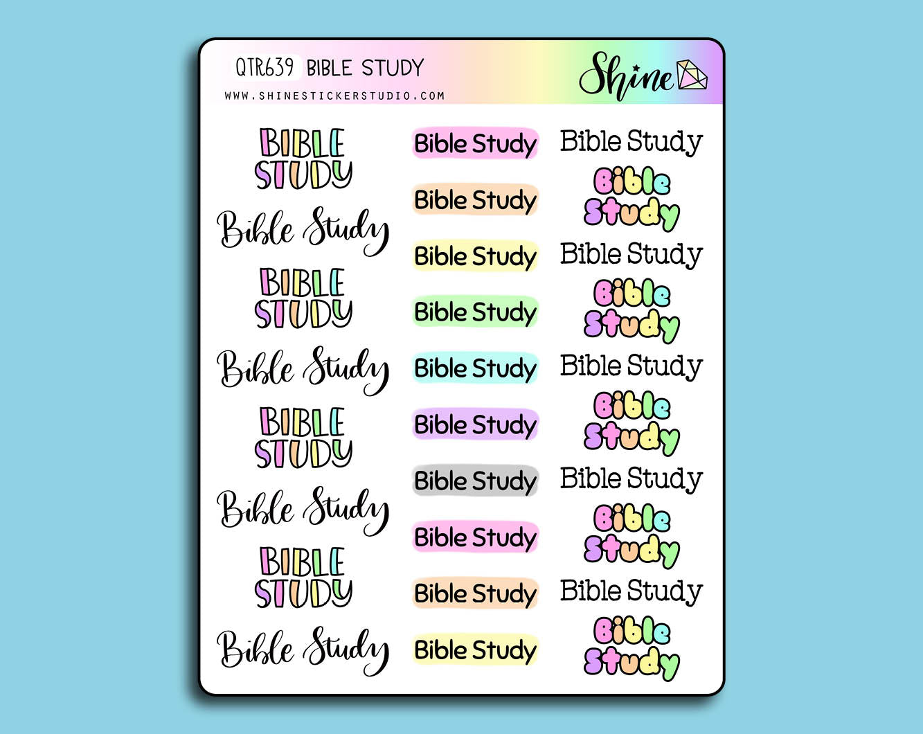 Bible Study Stickers
