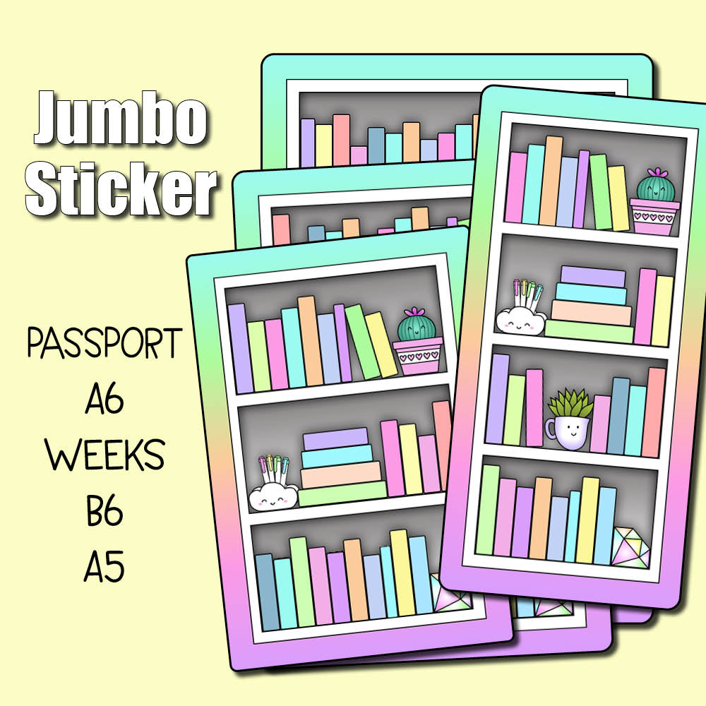 Reading Log Jumbo Sticker – Shine Sticker Studio
