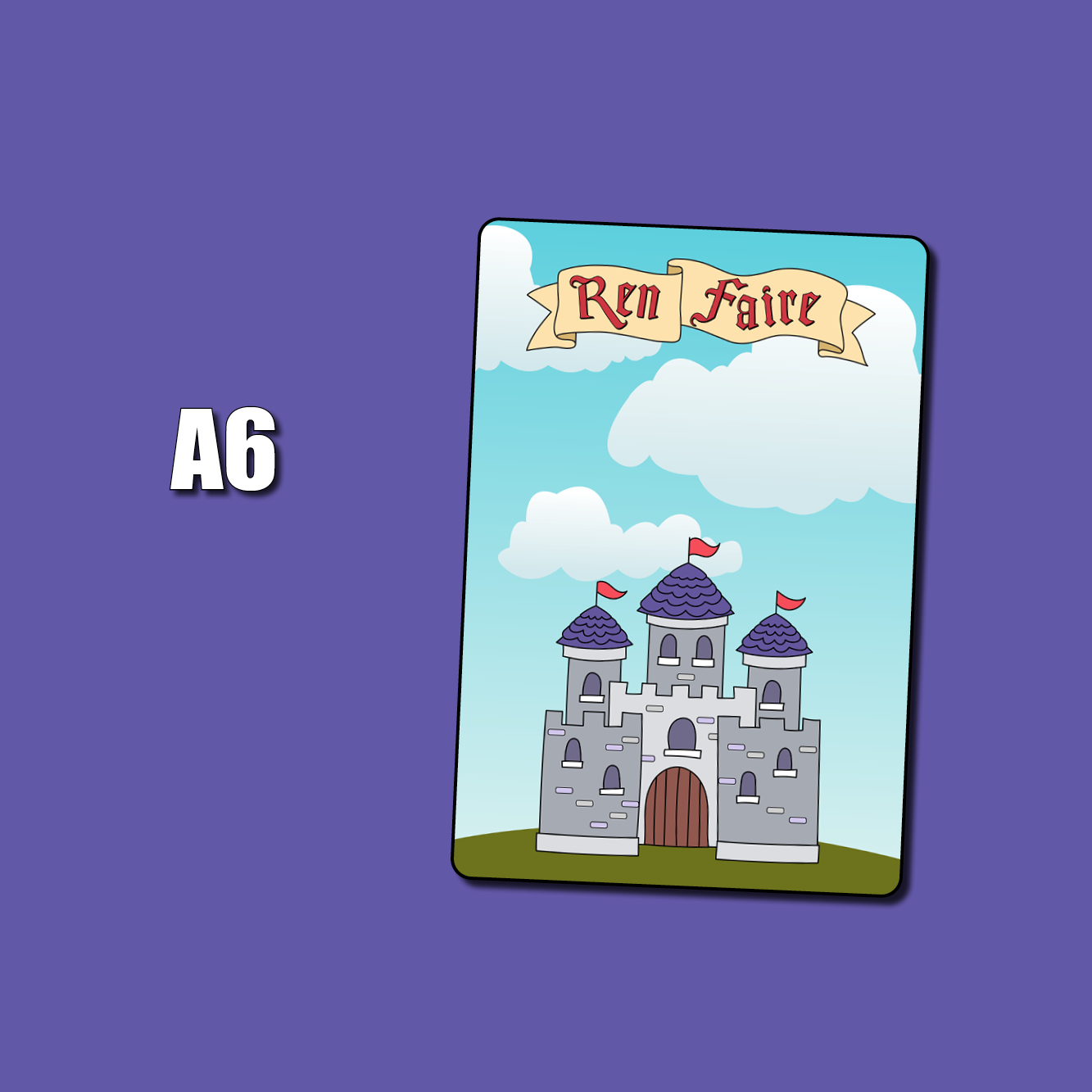 Ren Faire Jumbo Sticker – Shine Sticker Studio