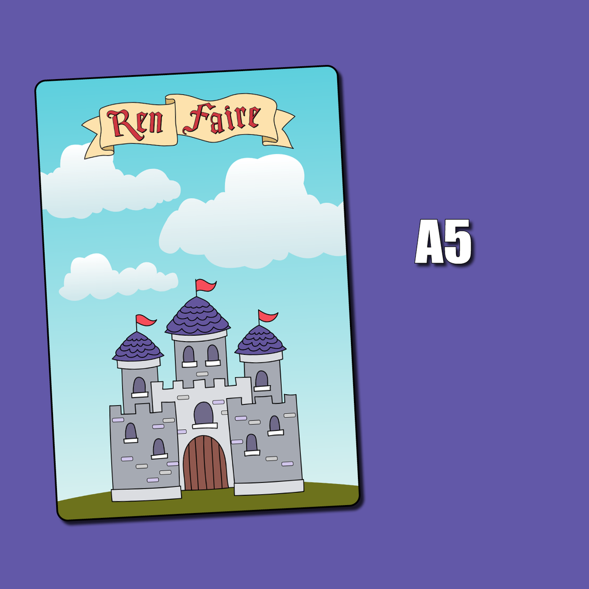 Ren Faire Jumbo Sticker – Shine Sticker Studio