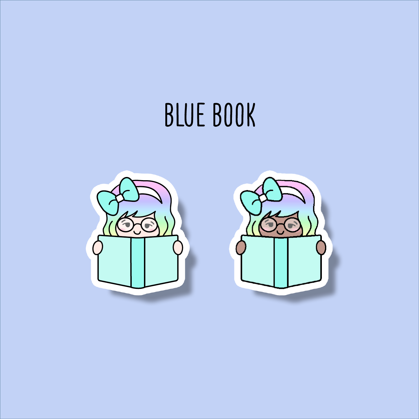 Book Nerd Sticker DIE CUT Collection – Shine Sticker Studio