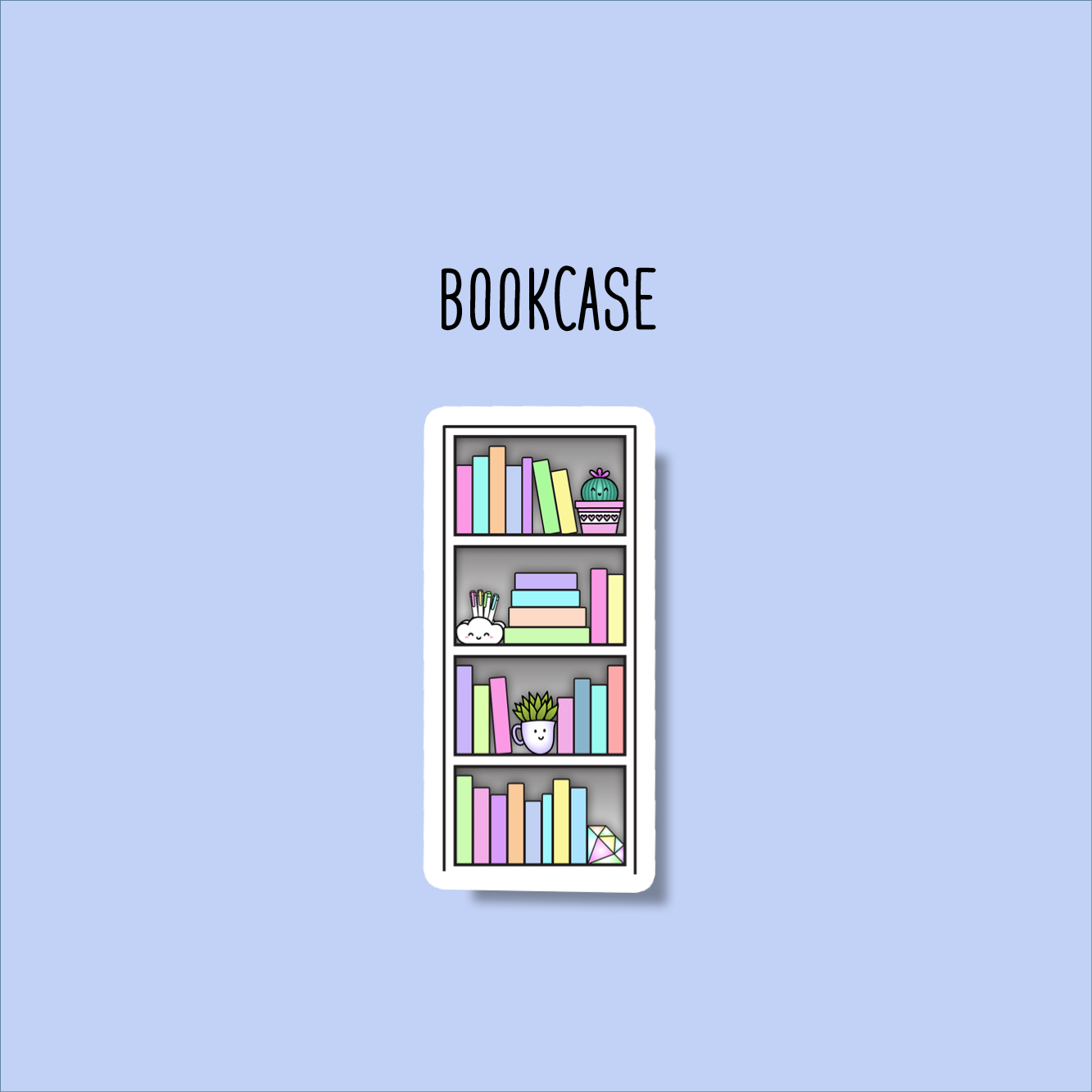 Book Nerd Sticker DIE CUT Collection – Shine Sticker Studio