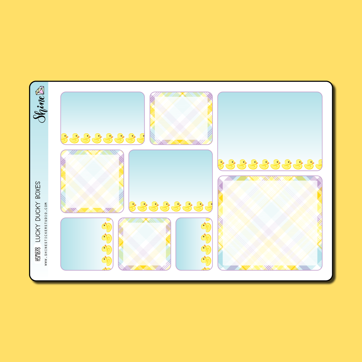 Lucky Ducky Boxes Planner Stickers – Shine Sticker Studio
