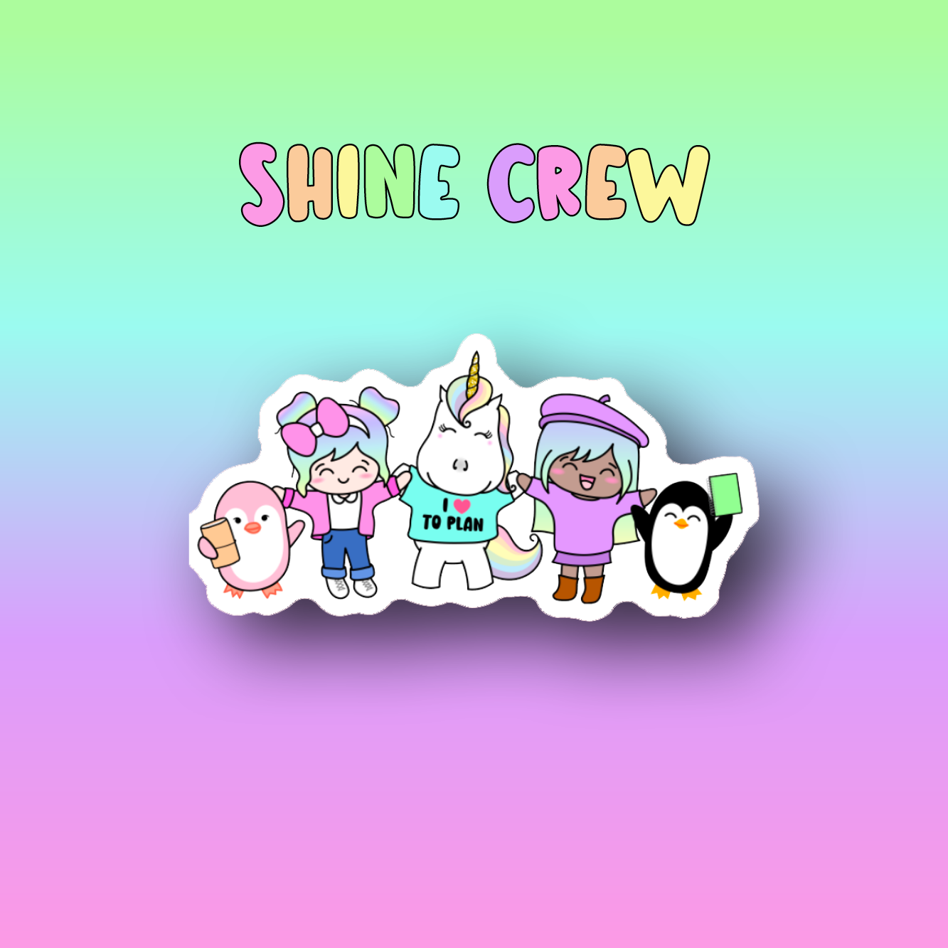 Planner Party Sticker DIE CUT Collection – Shine Sticker Studio
