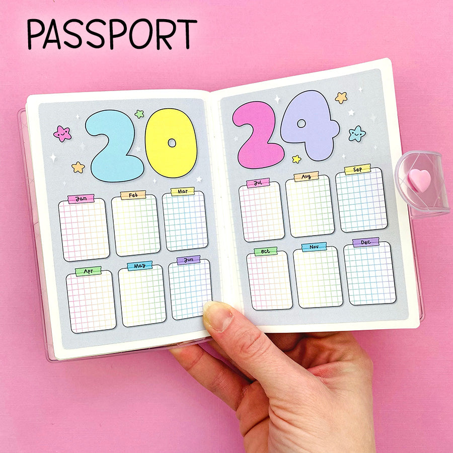2024 Monthly Double Page Jumbo Sticker – Shine Sticker Studio