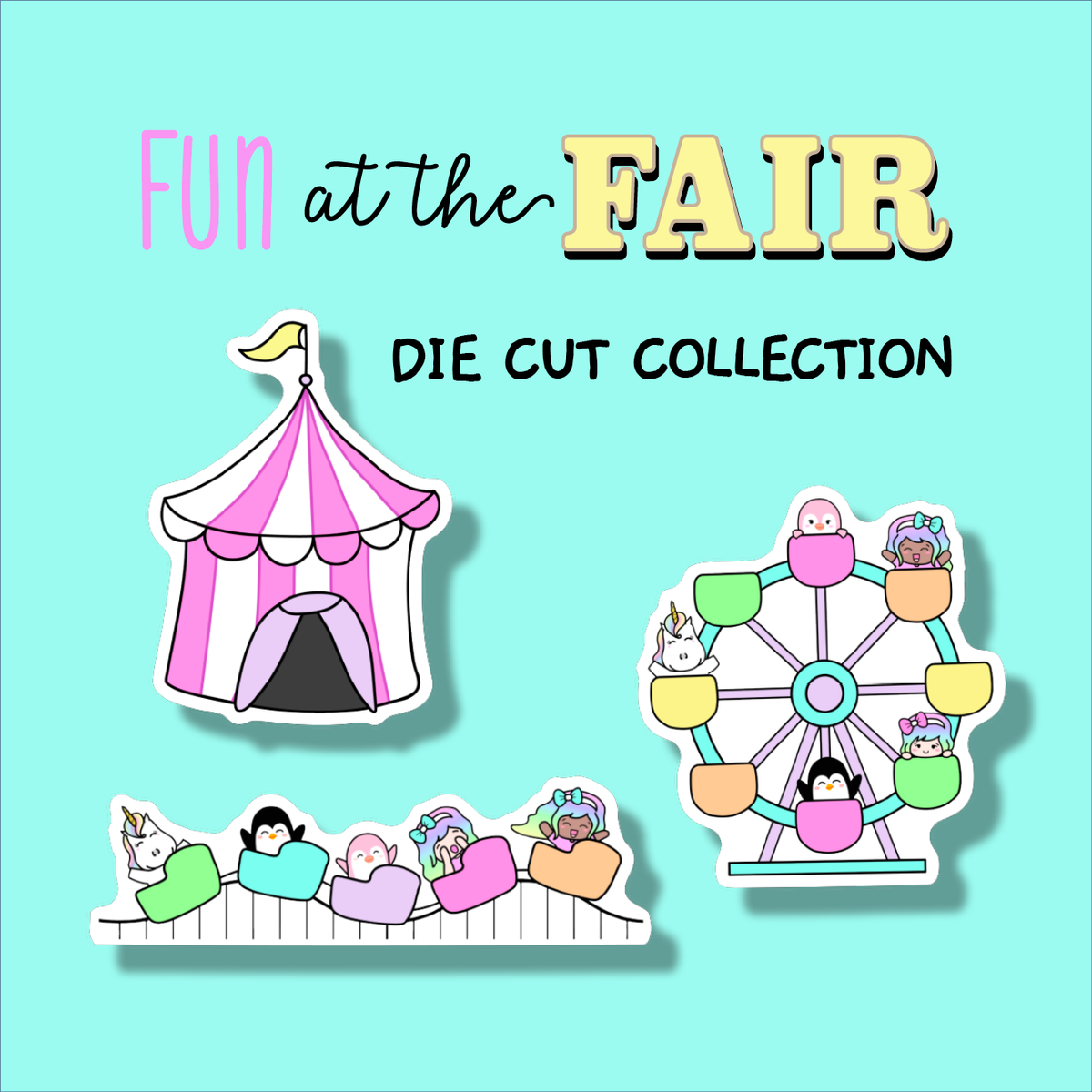 Fun at the Fair Sticker DIE CUT Collection – Shine Sticker Studio