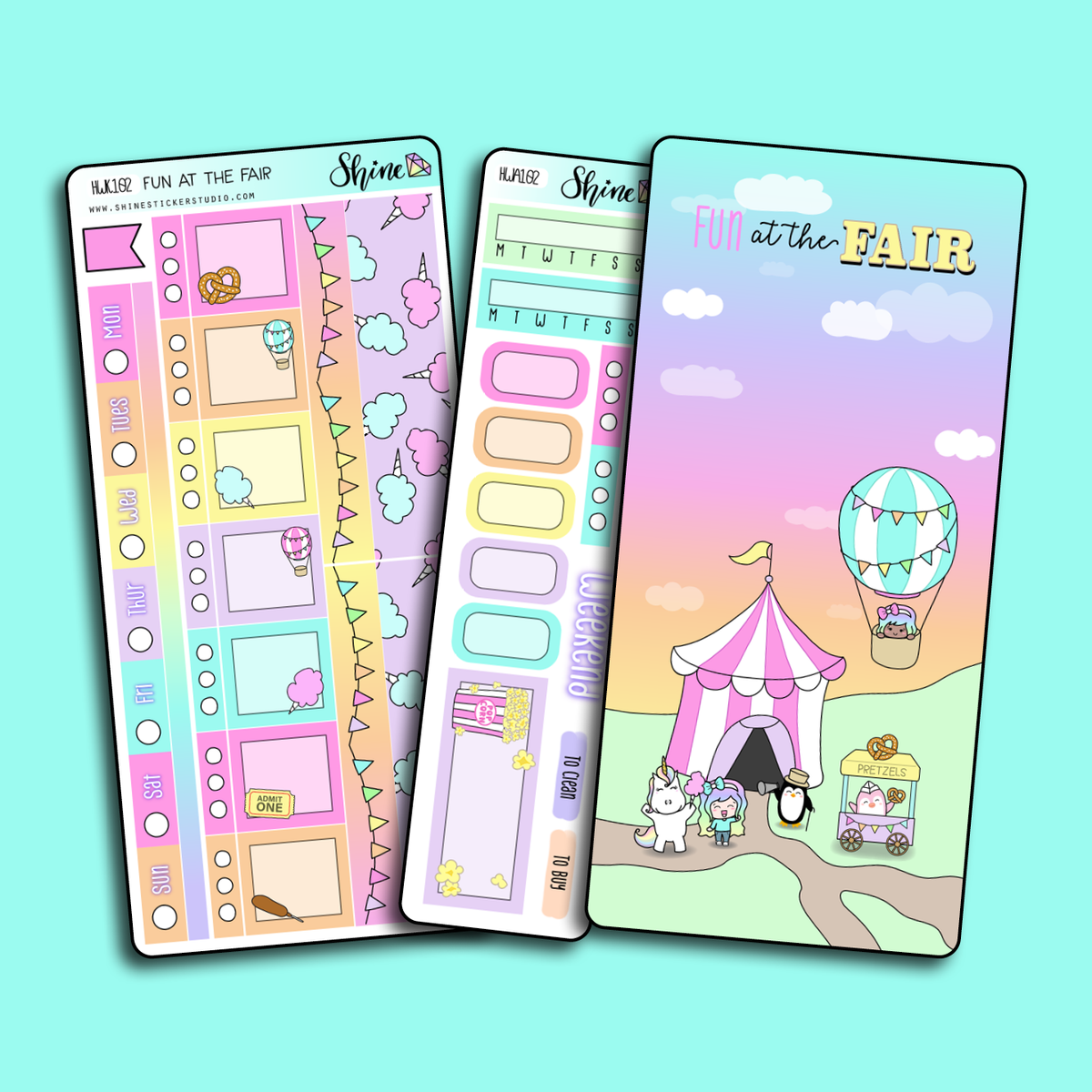 Fun at the Fair Hobonichi Weeks Sticker Kit – Shine Sticker Studio