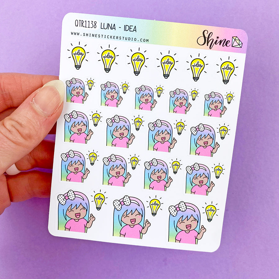 Luna Idea Planner Stickers – Shine Sticker Studio
