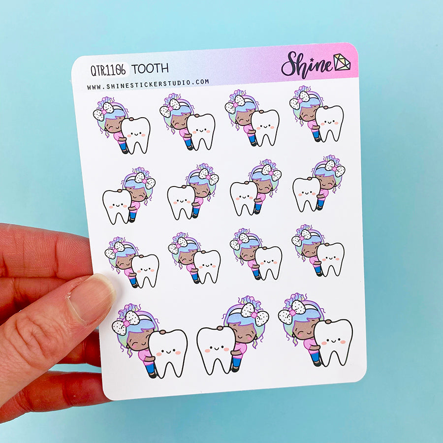 Luna Tooth Stickers – Shine Sticker Studio