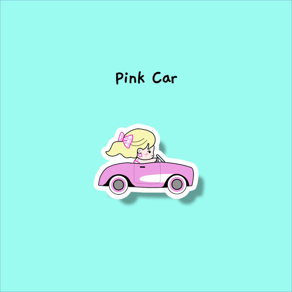 Pink Malibu Sticker DIE CUT Collection – Shine Sticker Studio
