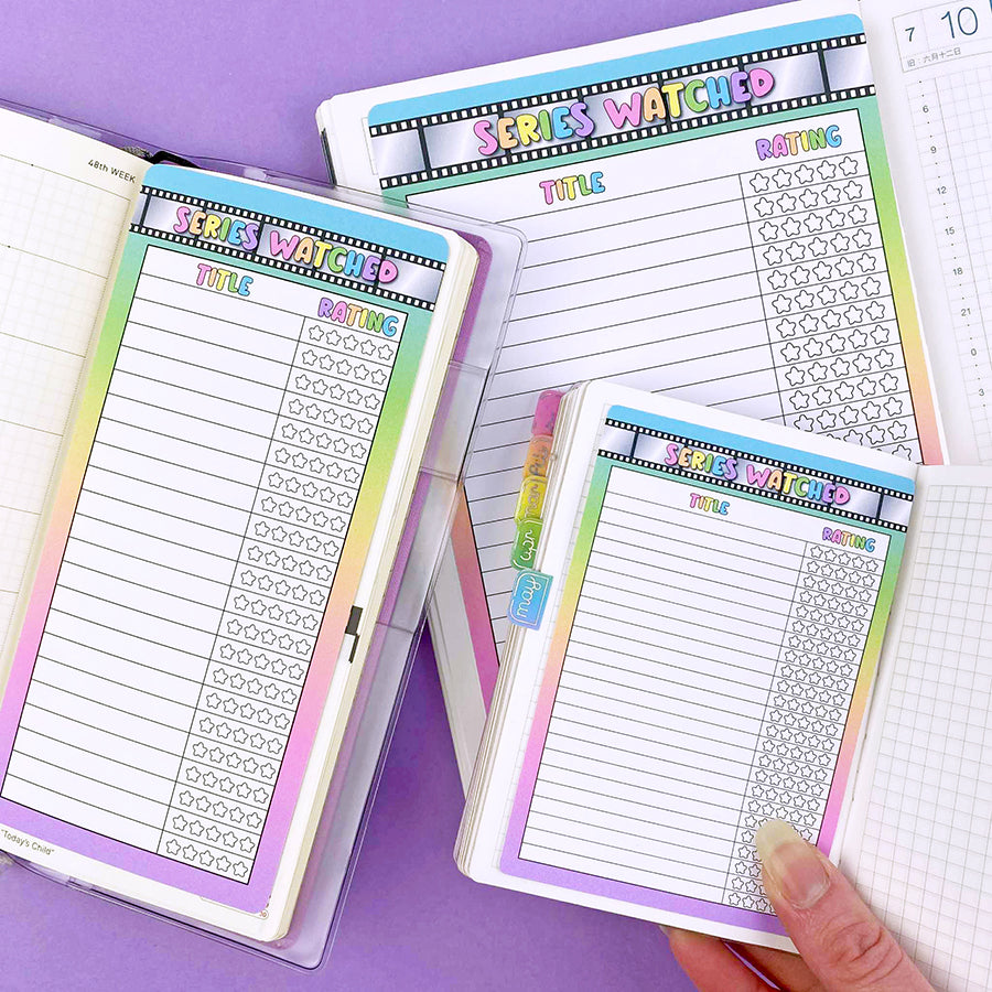 Series Watched - TV Shows - Jumbo Planner Sticker – Shine Sticker Studio