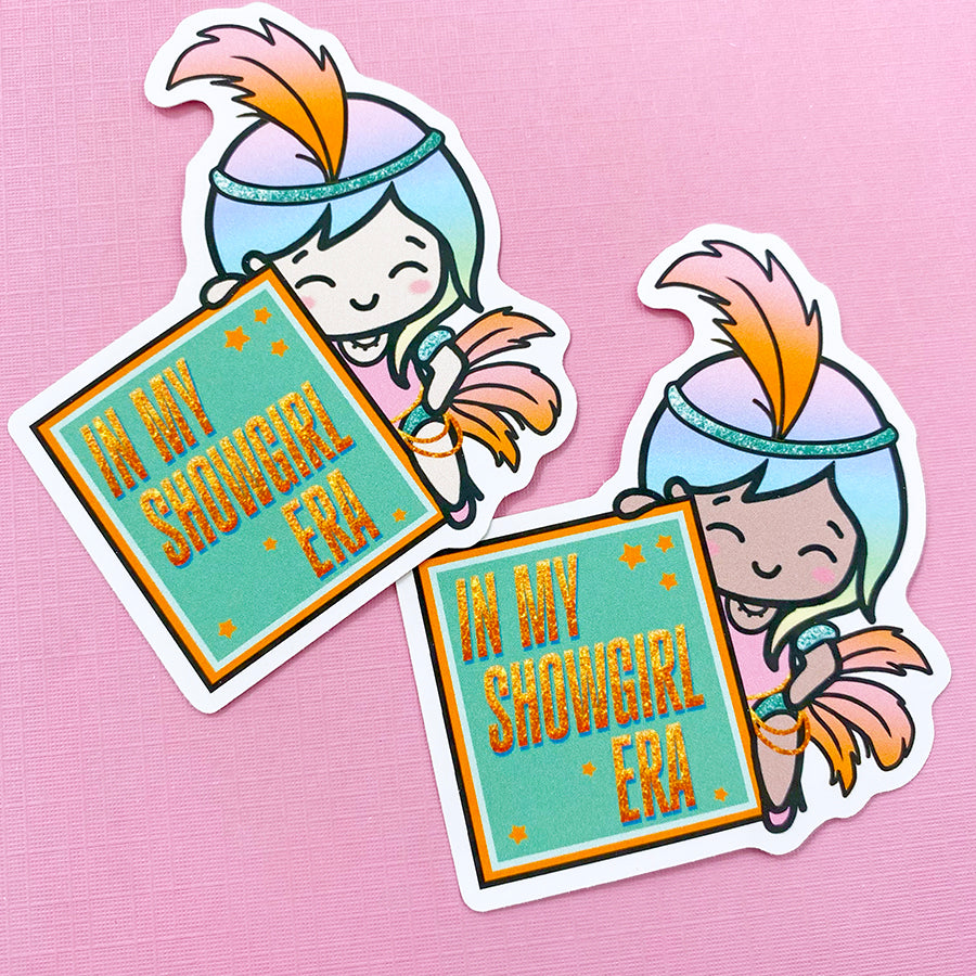 LIMITED TIME ONLY - Luna Showgirl DIE CUT Sticker – Shine Sticker Studio