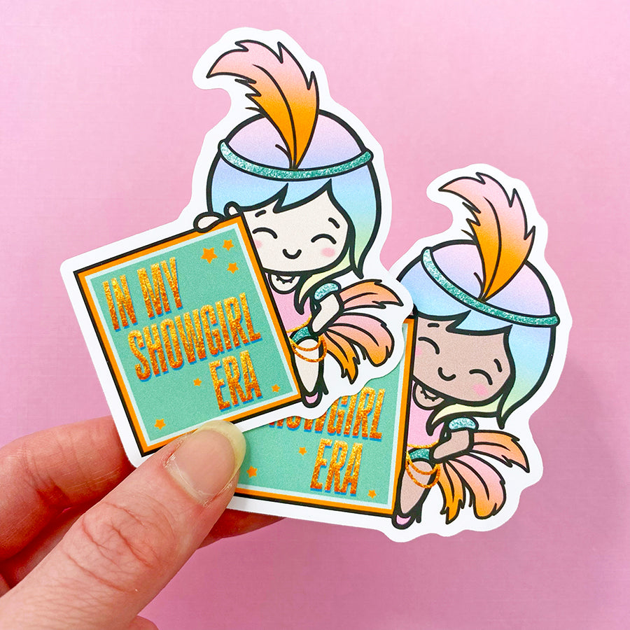 LIMITED TIME ONLY - Luna Showgirl DIE CUT Sticker – Shine Sticker Studio