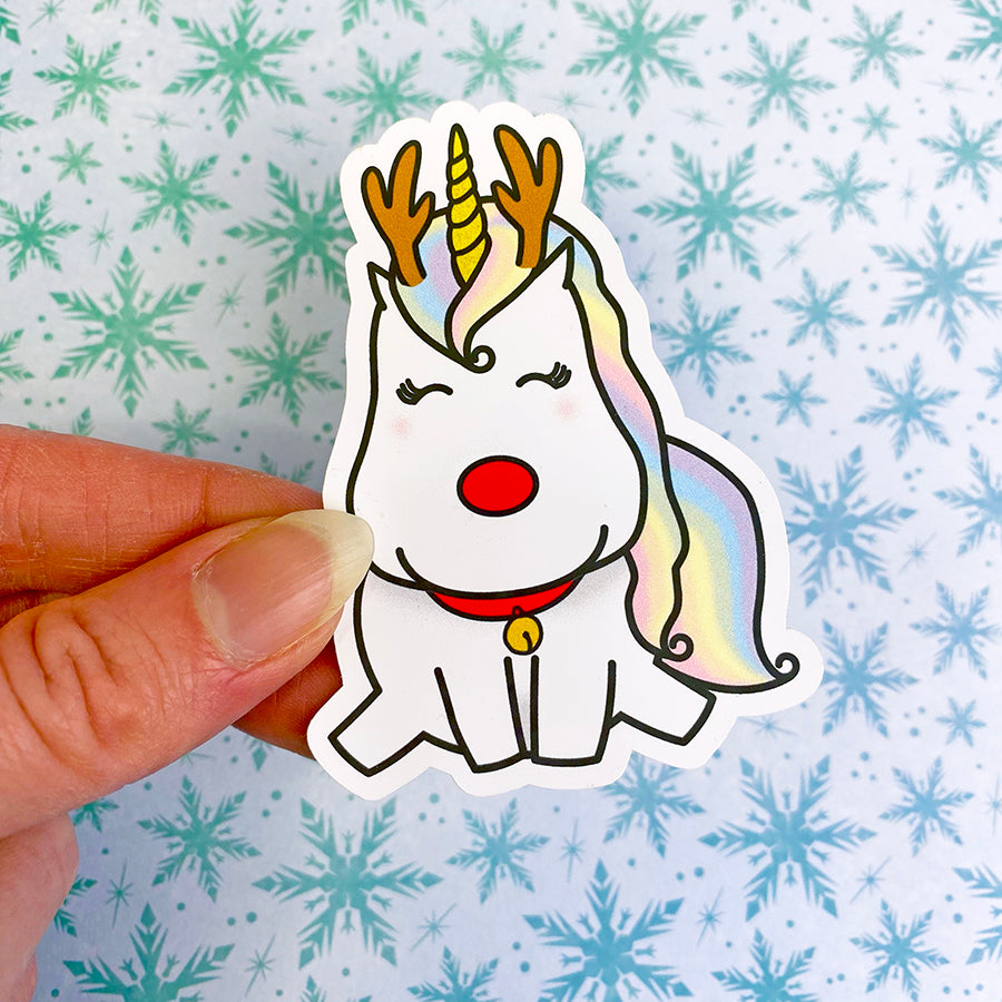 LIMITED TIME ONLY Star Rudolph Christmas DIE CUT Sticker – Shine ...