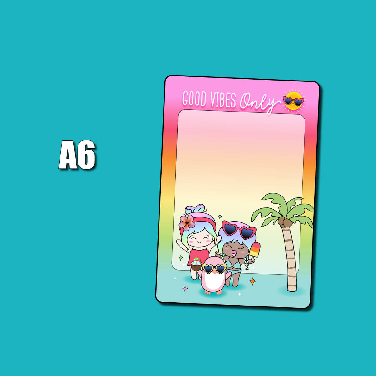 Tropical Summer Jumbo Sticker – Shine Sticker Studio