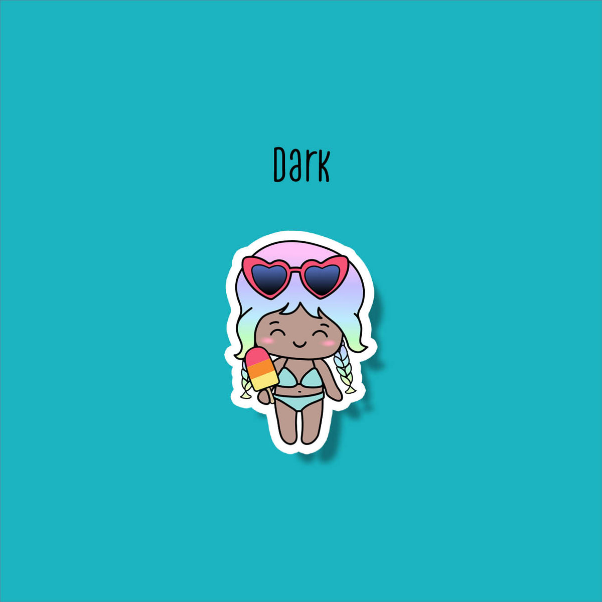 Tropical Summer Sticker DIE CUT Collection – Shine Sticker Studio