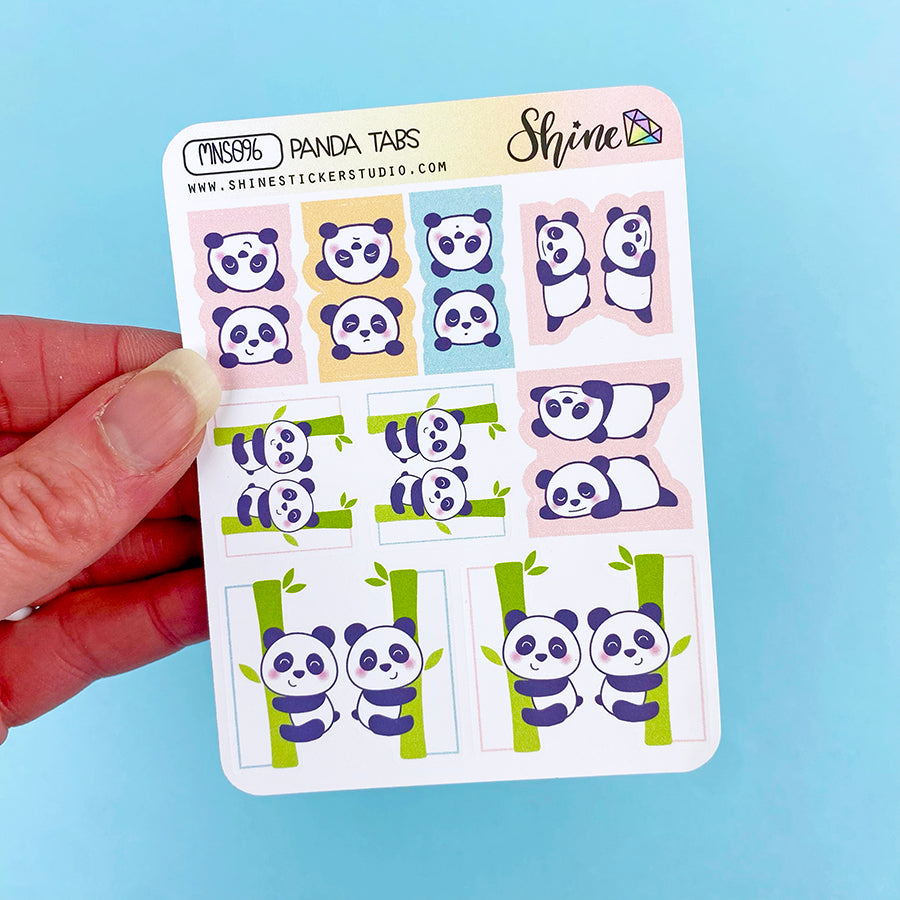 Unbearably Cute Panda Tab Stickers Mini Sheet - March 2025 Subscriptio ...