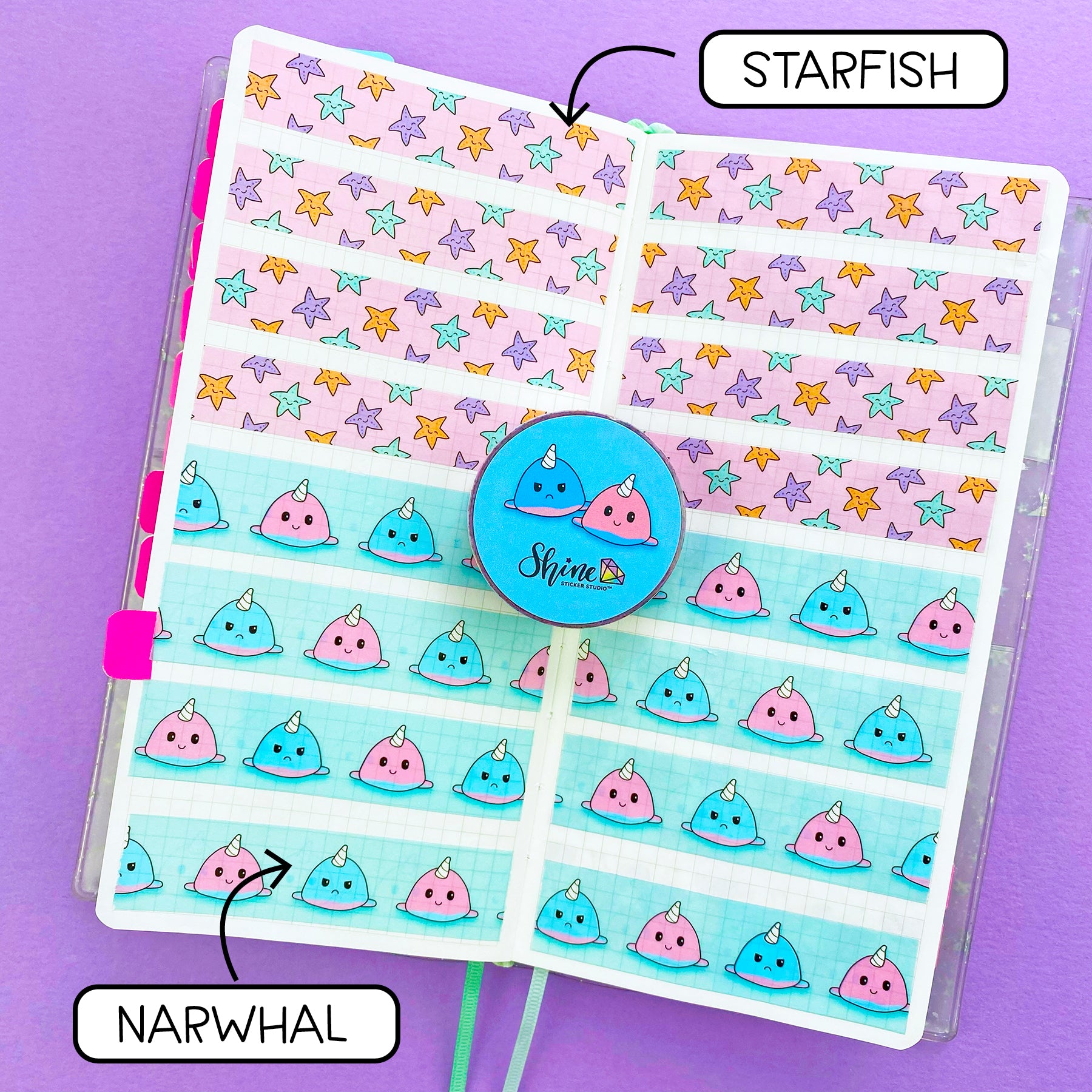 Nifty Narwhal Washi Tape Collection – Shine Sticker Studio
