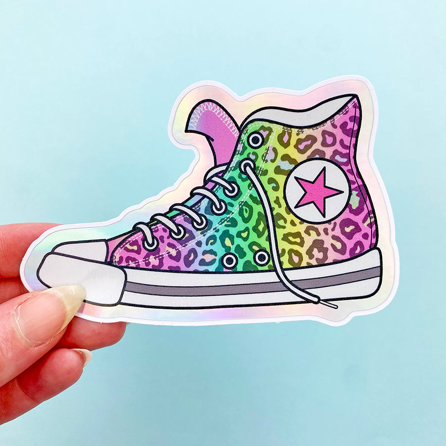 HOLOGRAHPIC Wild 90s Sneaker Decal – Shine Sticker Studio