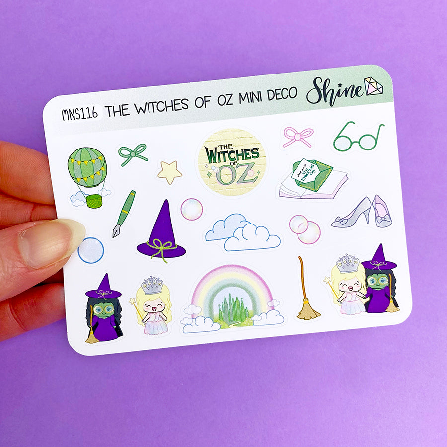 The Witches of Oz Deco Planner Stickers Mini Sheet – Shine Sticker Studio