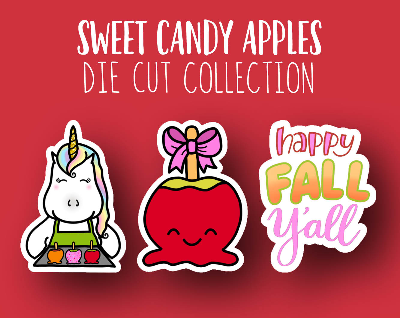 Sweet Candy Apples DIE CUT Collection