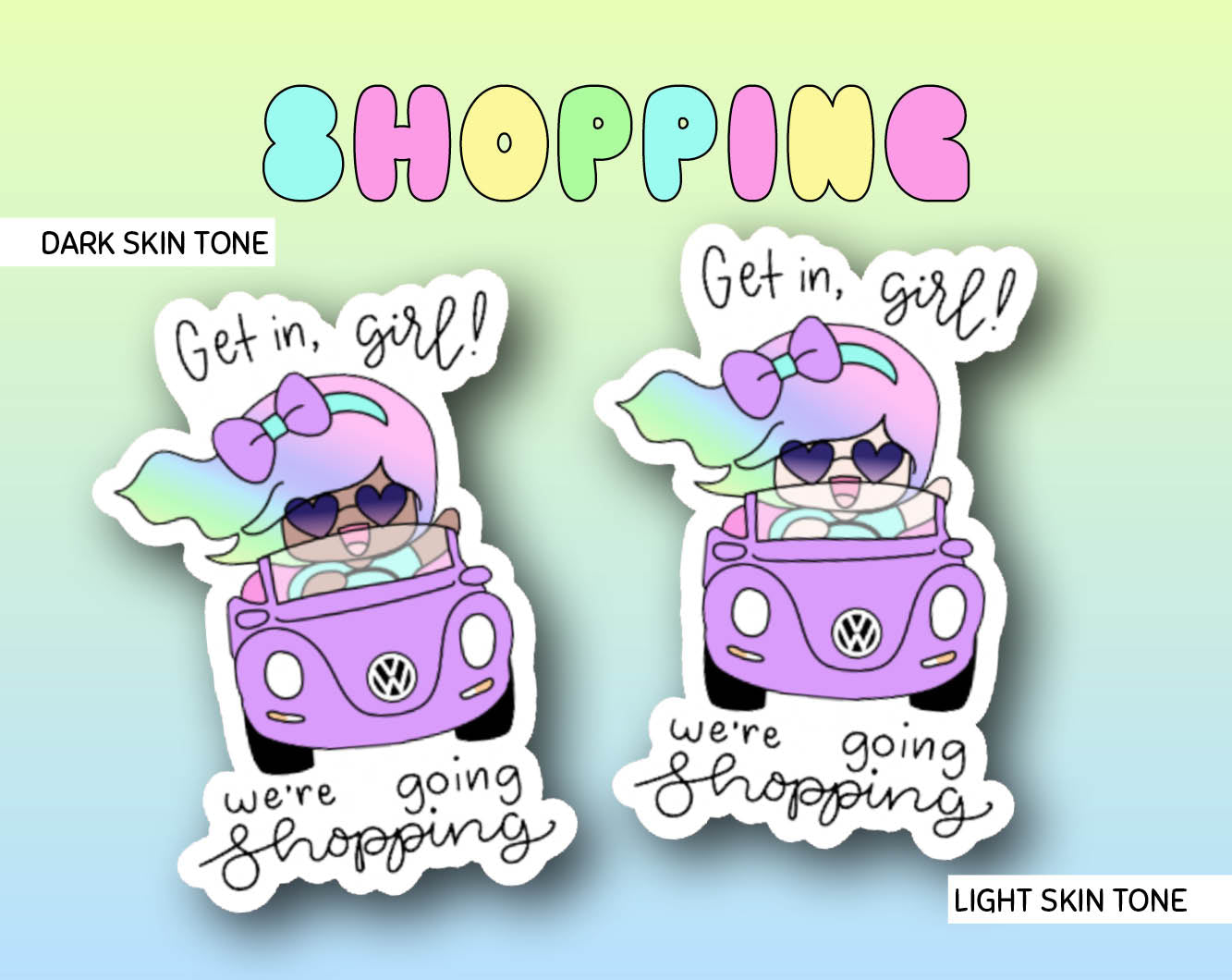 Besties - Sticker DIE CUT Collection – Shine Sticker Studio