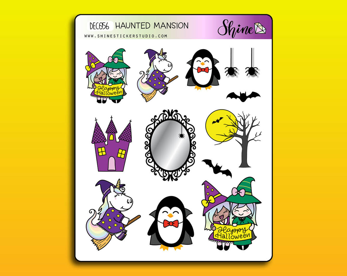 Haunted Mansion Deco Stickers – Shine Sticker Studio