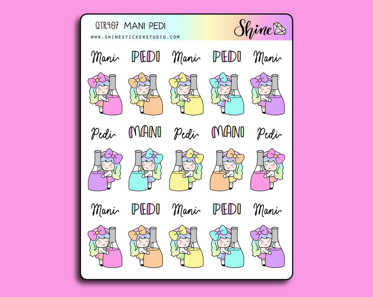Luna Mani Pedi Stickers – Shine Sticker Studio