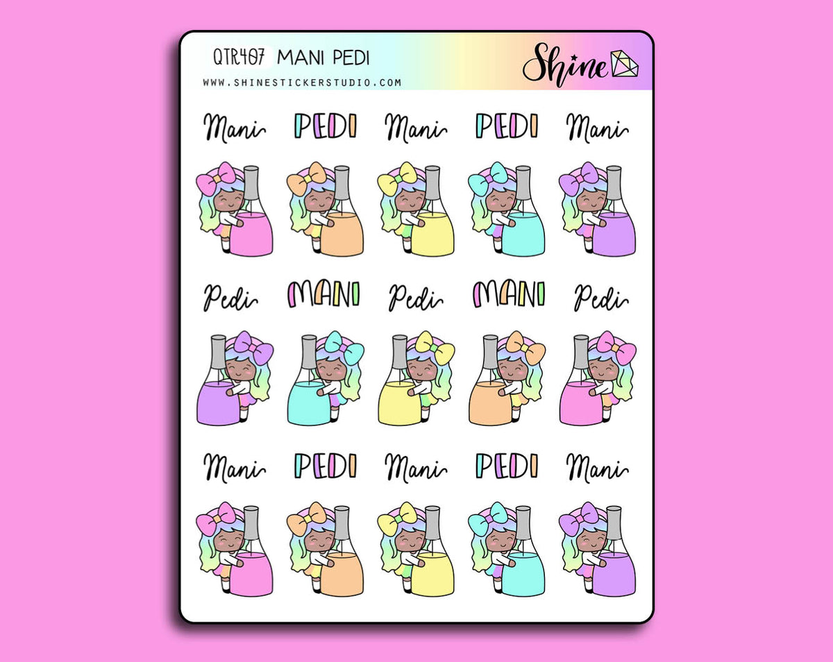 Luna Mani Pedi Stickers – Shine Sticker Studio
