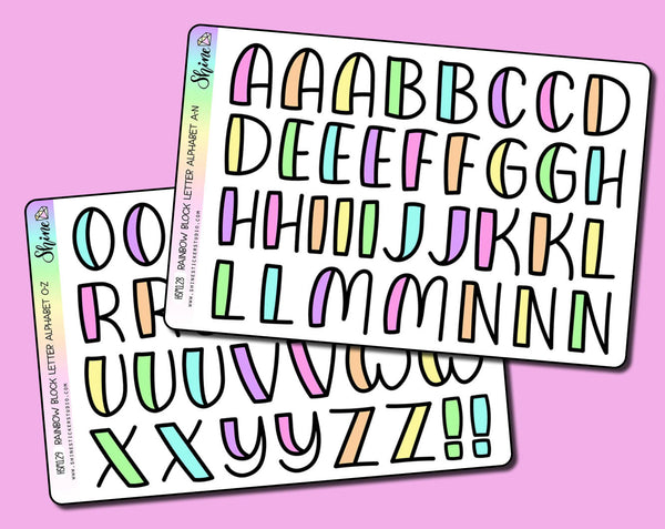 Alphabet Block Letters Printable
