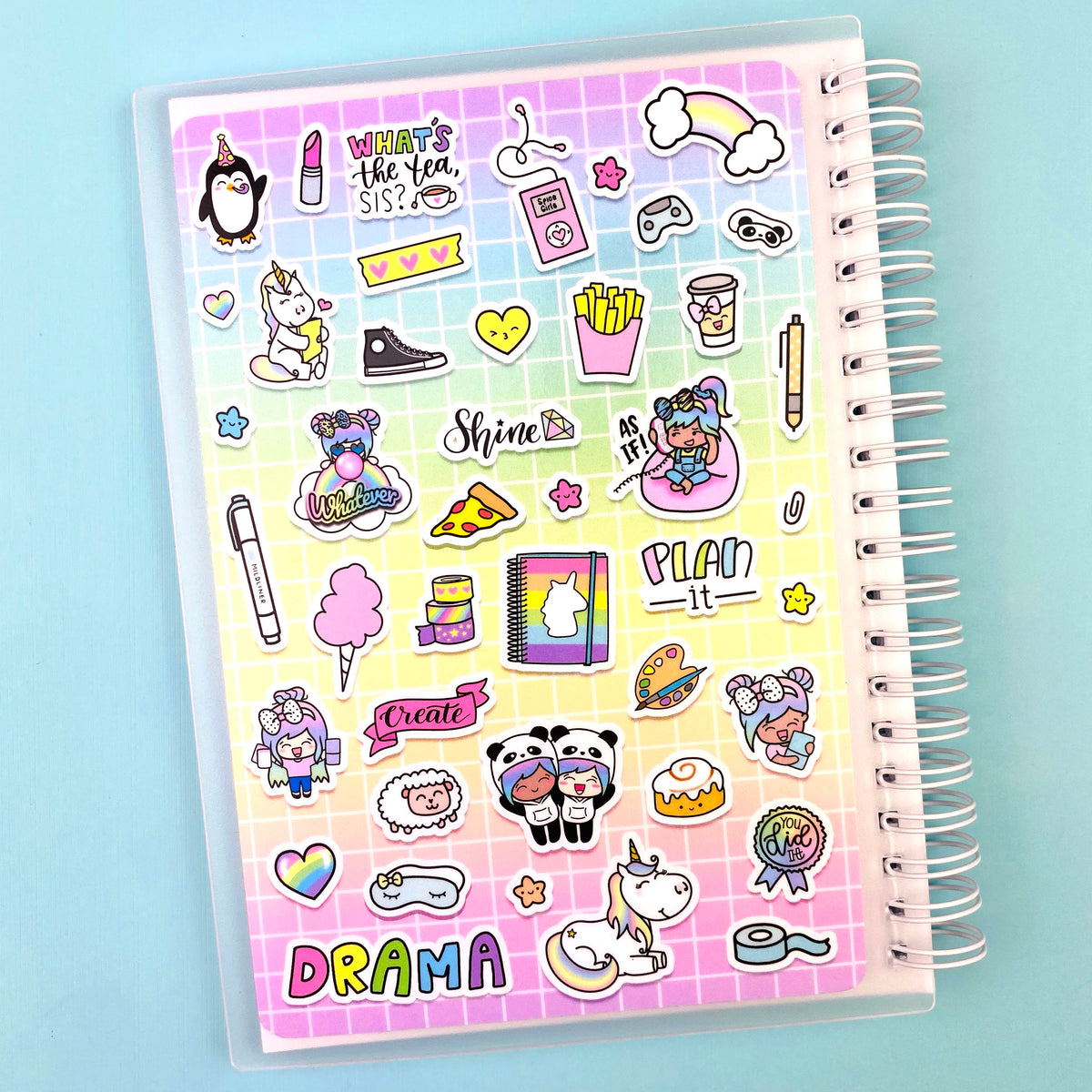 Sticker Collage Reusable Sticker Book – Shine Sticker Studio