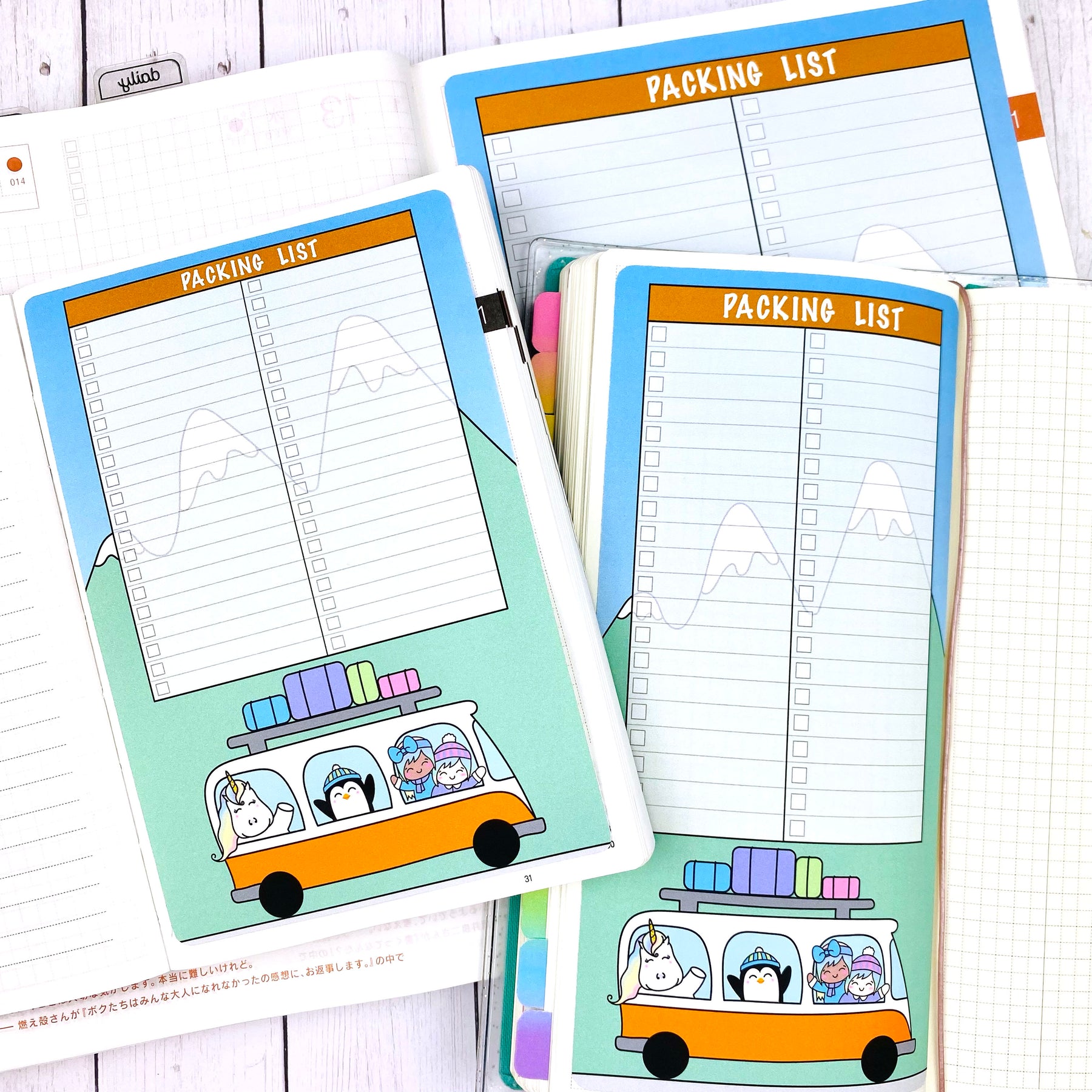 CLEARANCE Winter Vacation Packing List Jumbo Sticker – Shine Sticker Studio