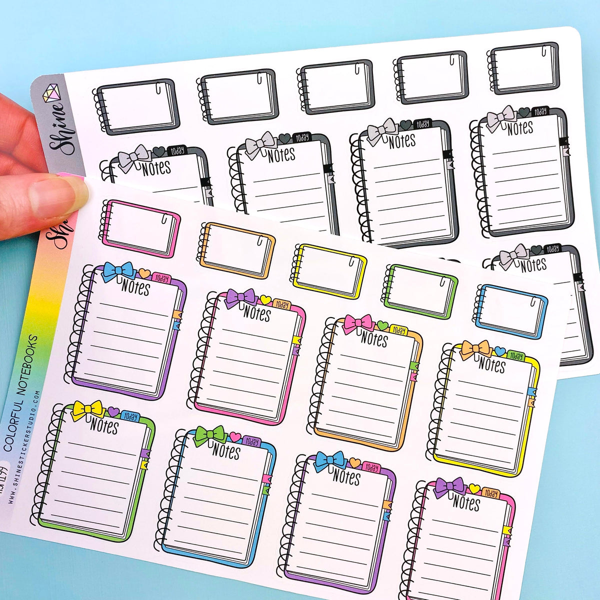 Notebook Box Stickers – Shine Sticker Studio
