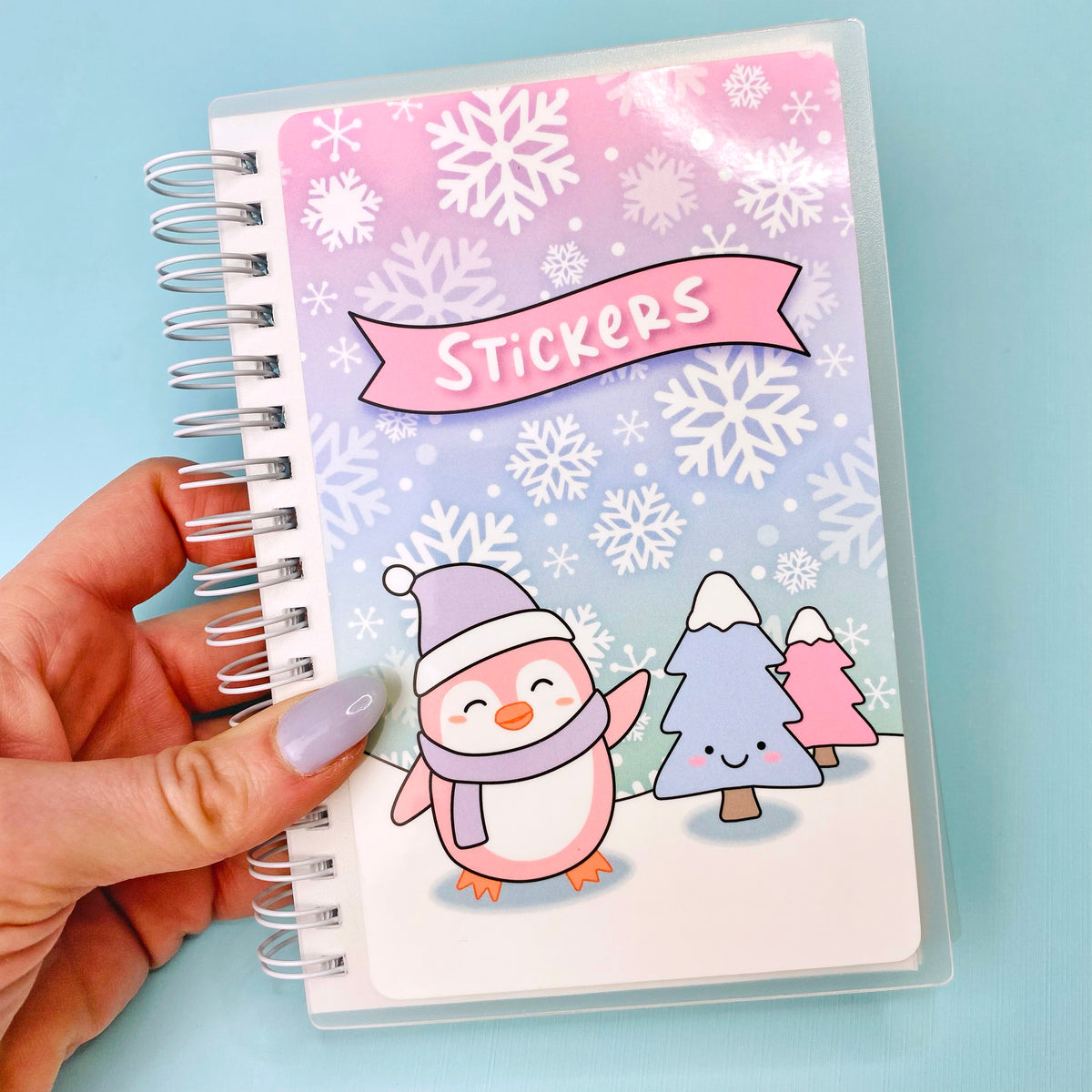 4x6 Pastel Winter Reusable Sticker Book – Shine Sticker Studio
