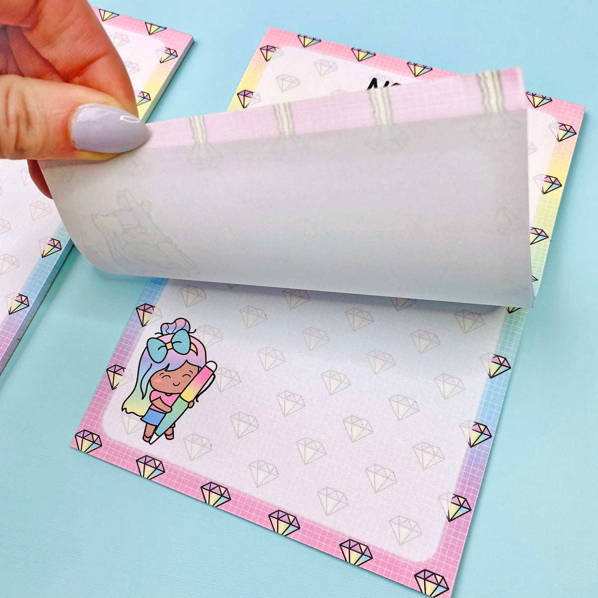 Luna Pen "Notes" 5x7 Notepad - 30 Sheets – Shine Sticker Studio