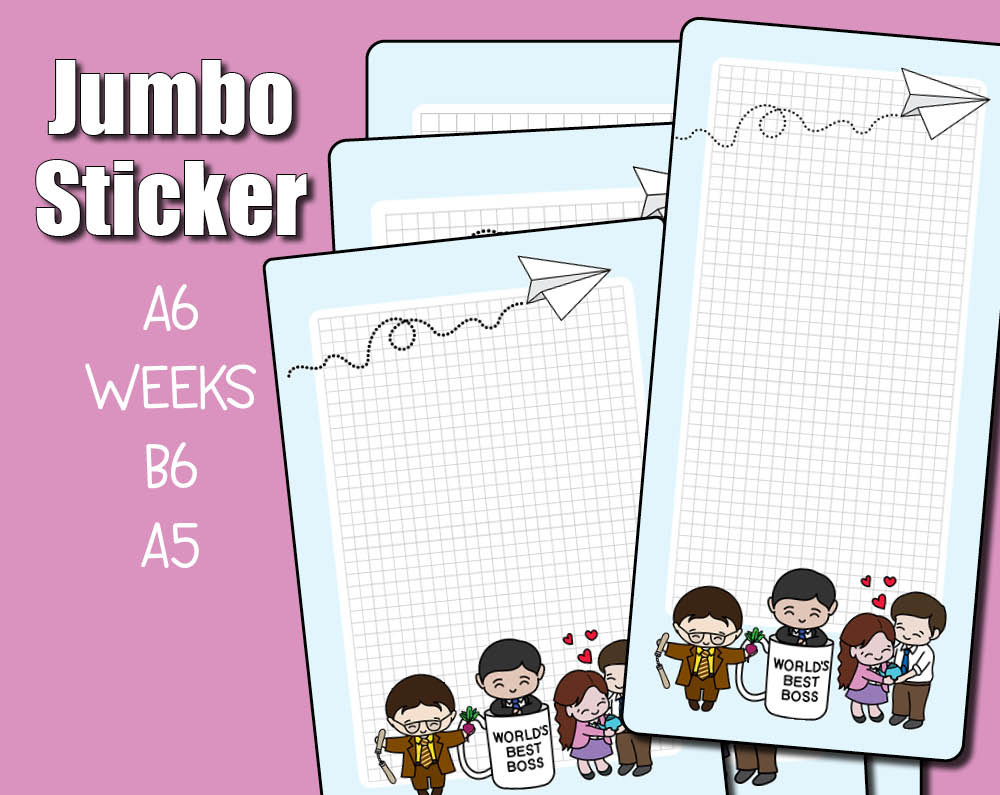The Office Jumbo Sticker – Shine Sticker Studio