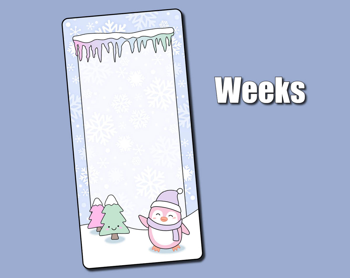 Pastel Winter Jumbo Sticker – Shine Sticker Studio