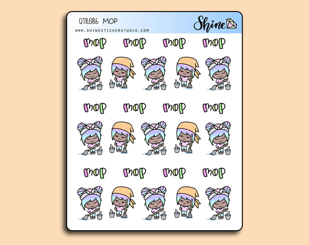 Mop Luna Stickers – Shine Sticker Studio