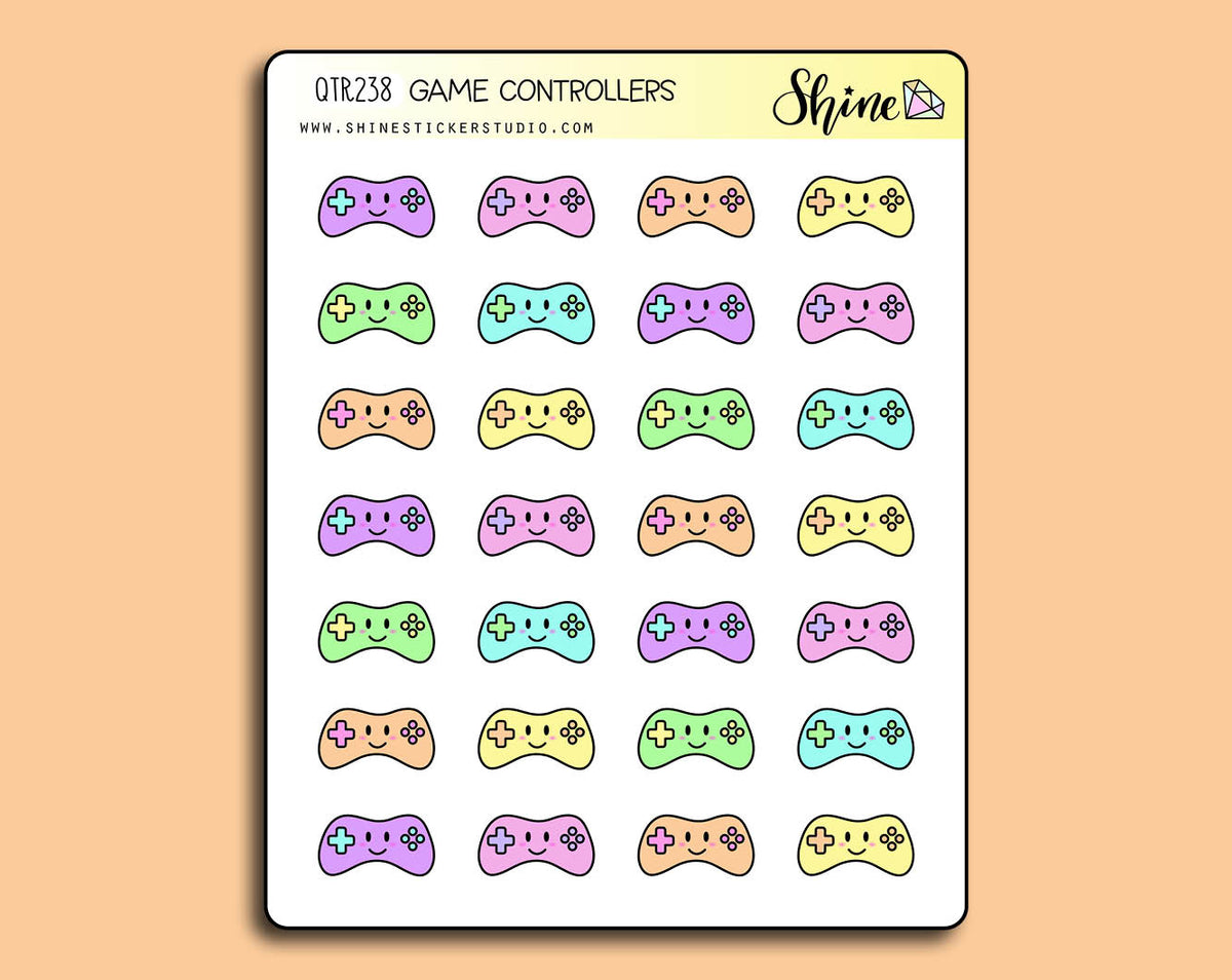 Game Controller Stickers – Shine Sticker Studio