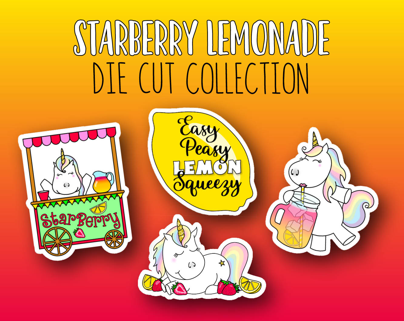 Starberry Lemonade Sticker DIE CUT Collection